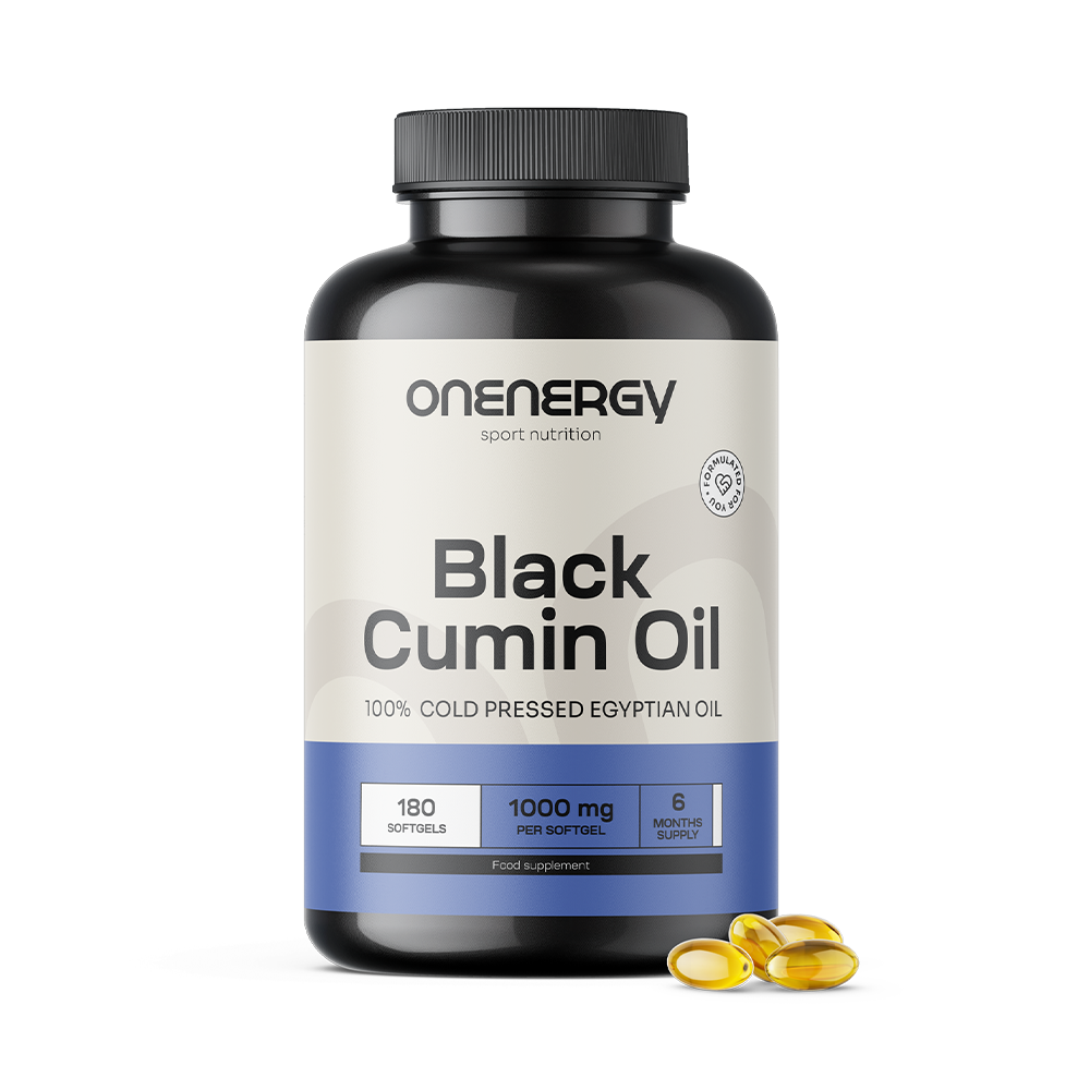 Huile de cumin noir 1000 mg, 180 gélules molles - OnEnergy.fr
