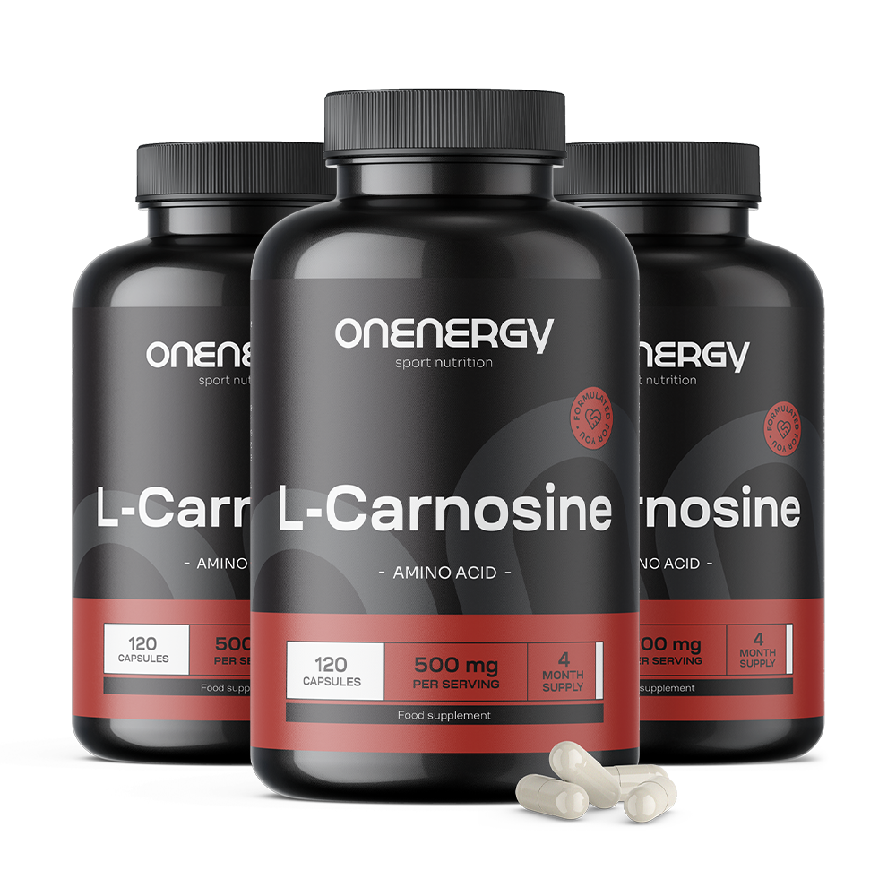 3x L-carnosine 1000 mg, ensemble 360 gélules - OnEnergy.fr