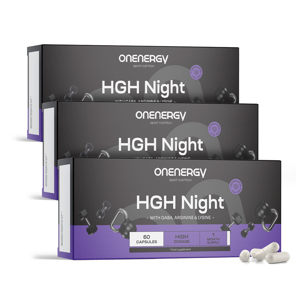 3x HGH Night – Natural HGH Booster, ensemble 180 gélules - OnEnergy.fr